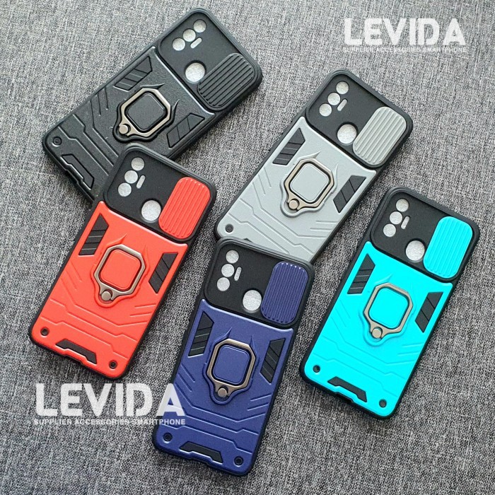 Jual Tecno Spark 7 Nfc Case Transformer Slide Ring Kamera Tecno Spark 7 Nfc Case Robot Slide
