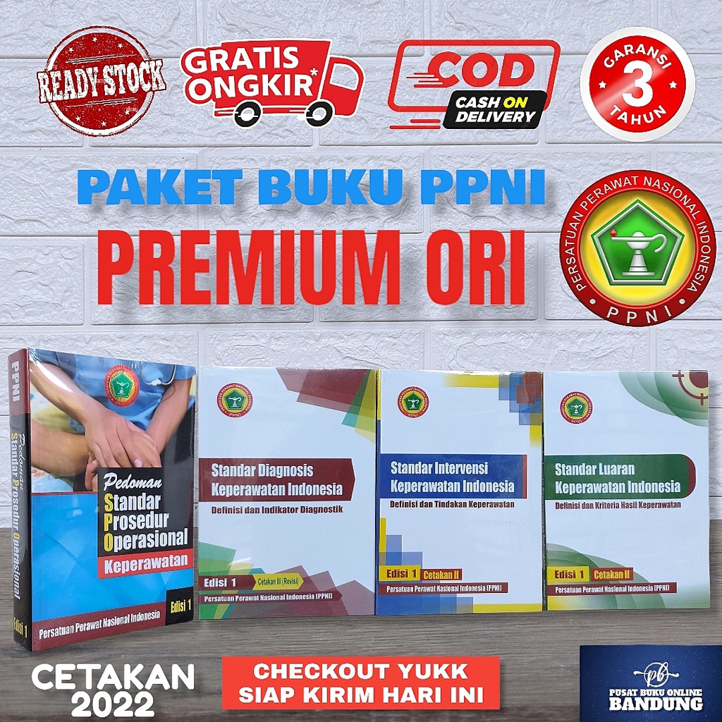 Jual PAKET BUKU PPNI SDKI SIKI SLKI SPO KEPERAWATAN PEDOMAN STANDAR ...