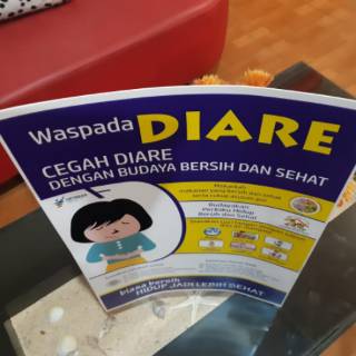 Jual Poster Waspada Diare, Poster Edukasi Diare, Poster Kesehatan ...