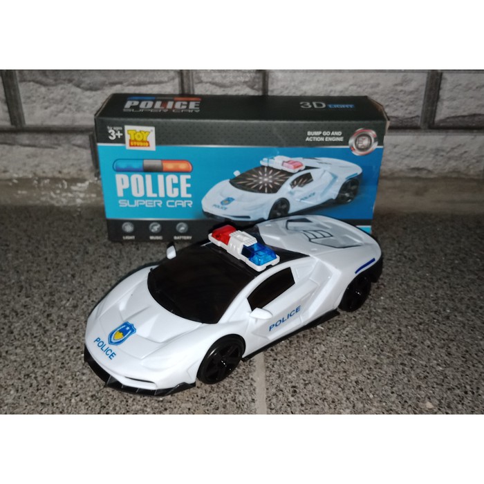 Jual mainan mobil polisi bump n go - miniatur anak edukasi - police car ...