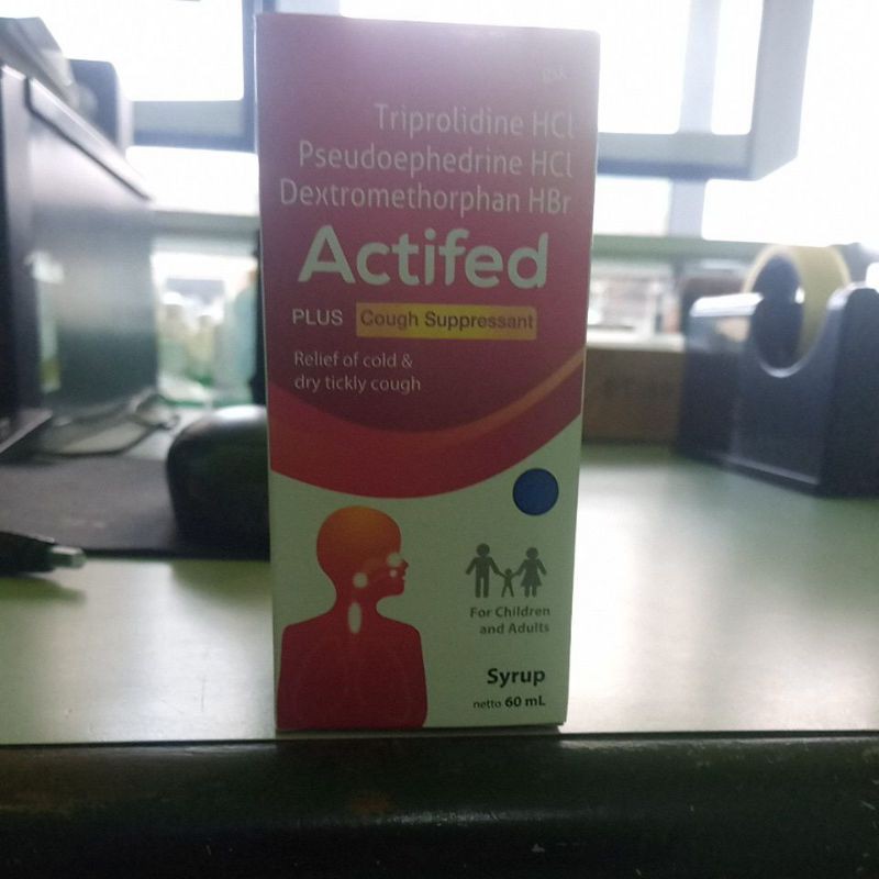 Jual ACTIFED PLUS COUGH SUPPRESSANT SIRUP 60 ML | Shopee Indonesia