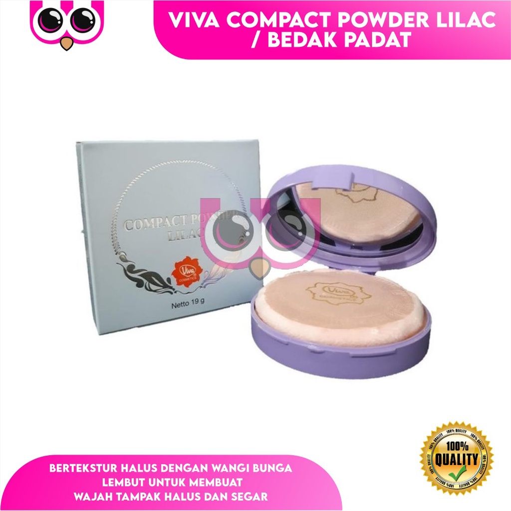 Jual [DUS BIRU] VIVA COMPACT POWDER LILAC / BEDAK PADAT | Shopee Indonesia