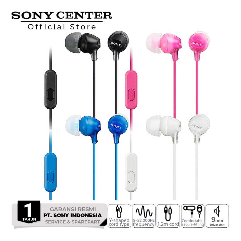 Jual SONY MDR-EX15AP In-Ear Headset / MDR EX15AP / MDREX15AP / MDR EX ...