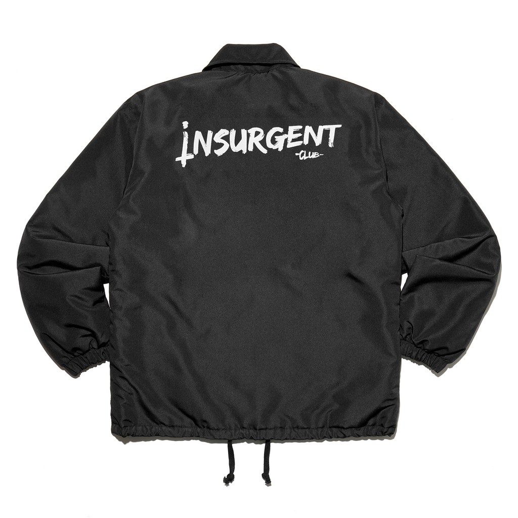 Jual Insurgent Club - Logo Basic Coach Jacket Black | Shopee Indonesia