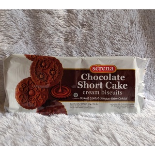 Jual Serena Chocolate Short Cake Cream Biscuit/Biskuit Coklat dengan ...