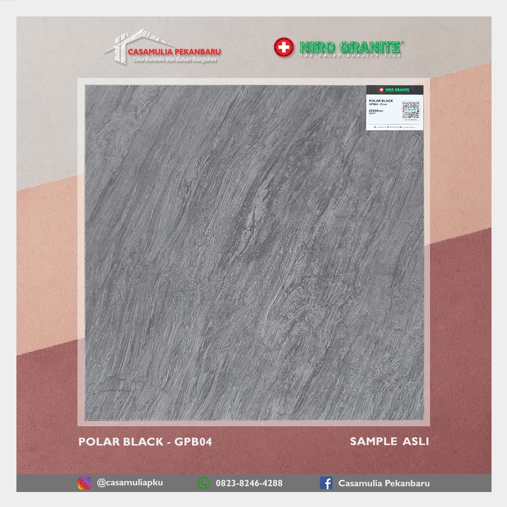Jual Niro Granite 60x60 Polar Black - GPB04 Frost | Shopee Indonesia