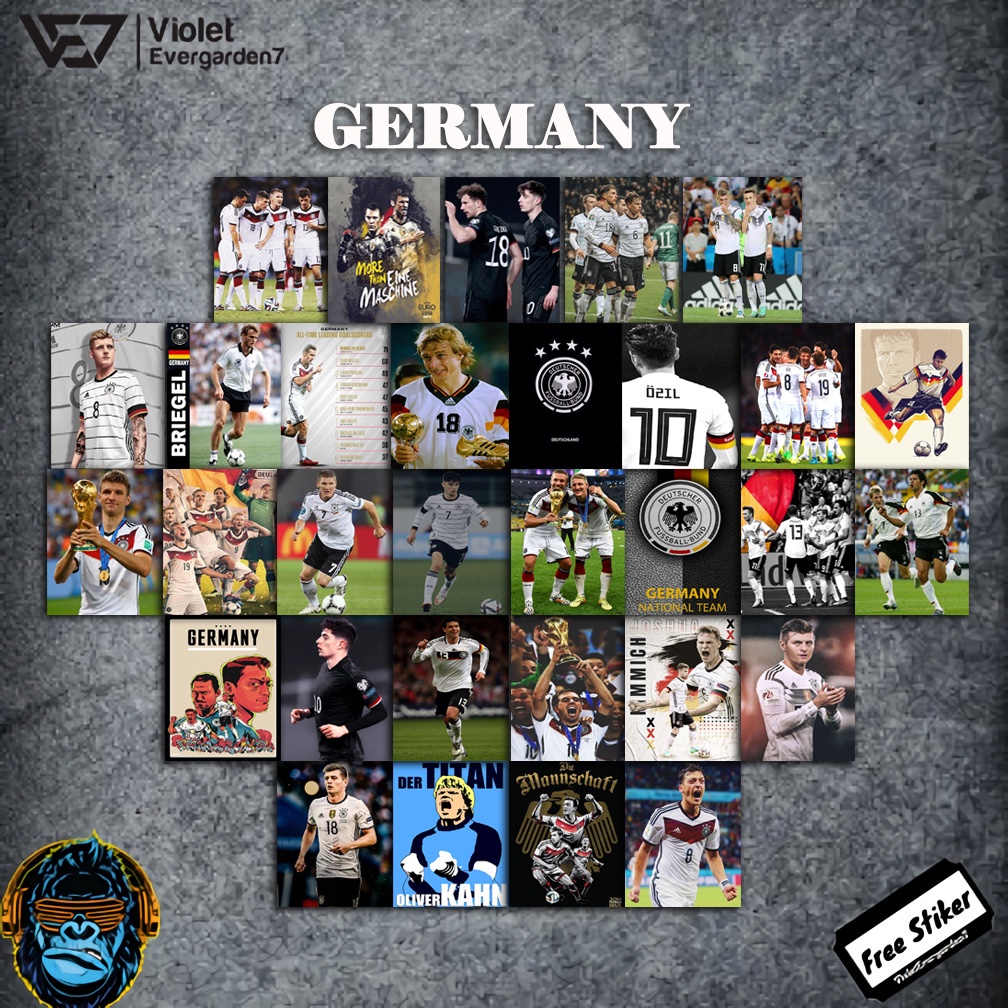 Jual POSTER GERMANY/ WORLD CUP POSTER / FREE STICKER/ FREE CUSTOM ...