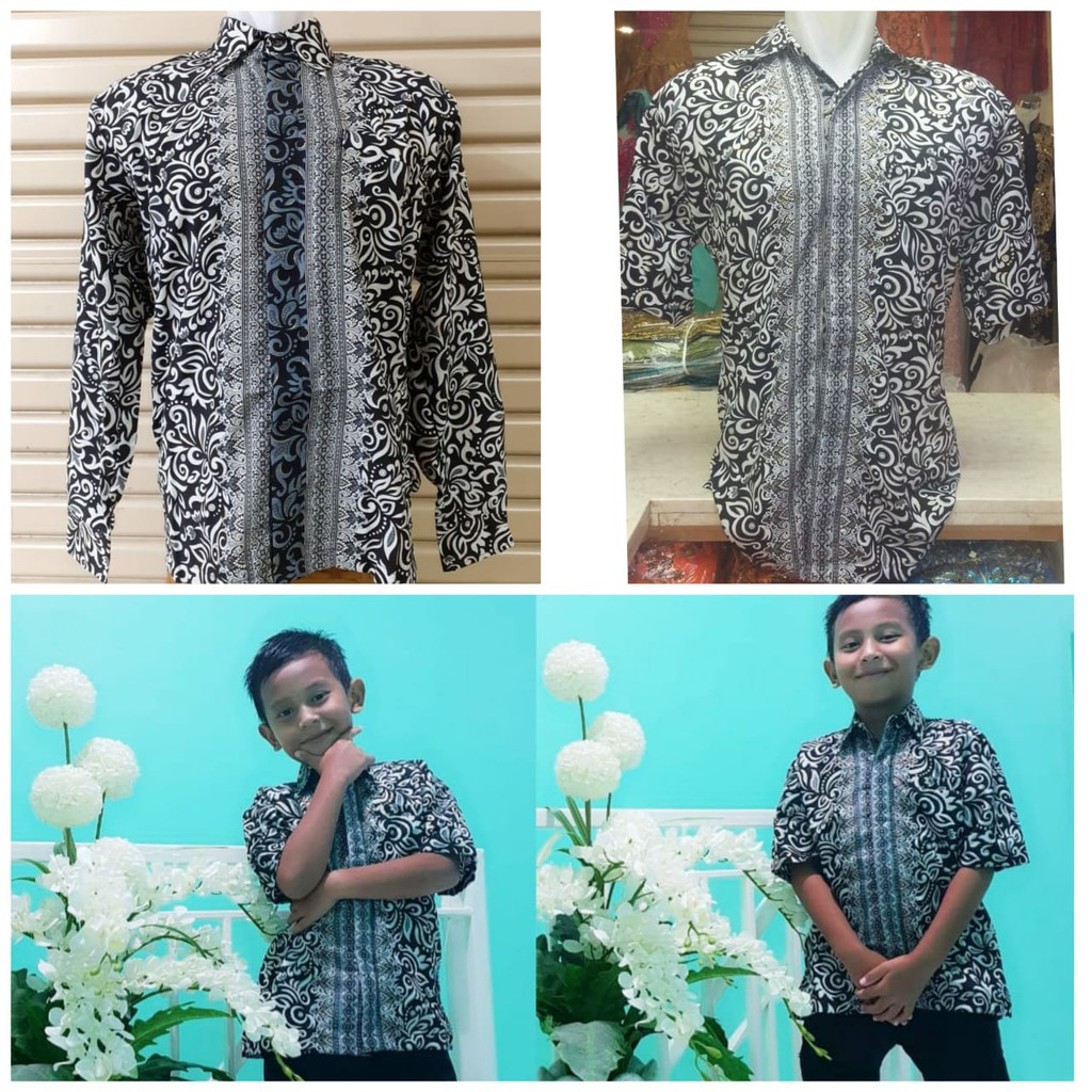 Jual (COD) kheisa collection - Couple Kemeja Batik Bapak & Anak - Motif ...
