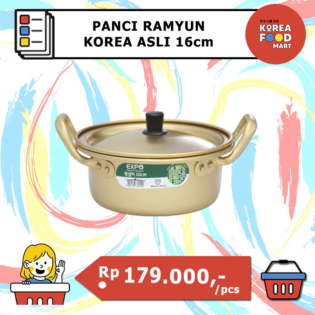 Jual PANCI RAMYUN KOREA ASLI 16 cm / RAMYEON KOREAN POT Indonesia ...