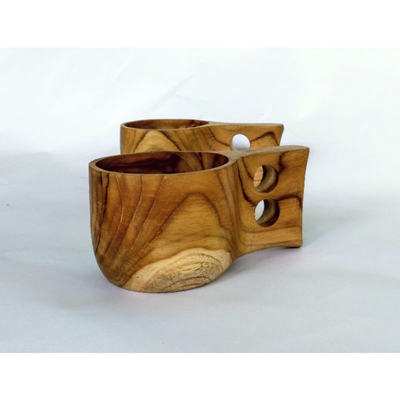 Jual GELAS KUKSA KAYU JATI MUG KOPI TEH PREMIUM HAMPERS SOUVENIR MURAH ...