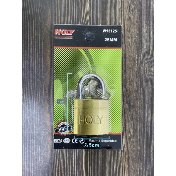 Jual Gembok Kuning Besi Press / Gembok Koper Besi / PadLock 25mm ...