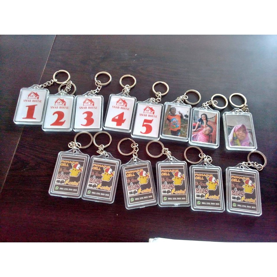 Gantungan Kunci Akrilik Custom Insert Paper 2 sisi | Shopee Indonesia