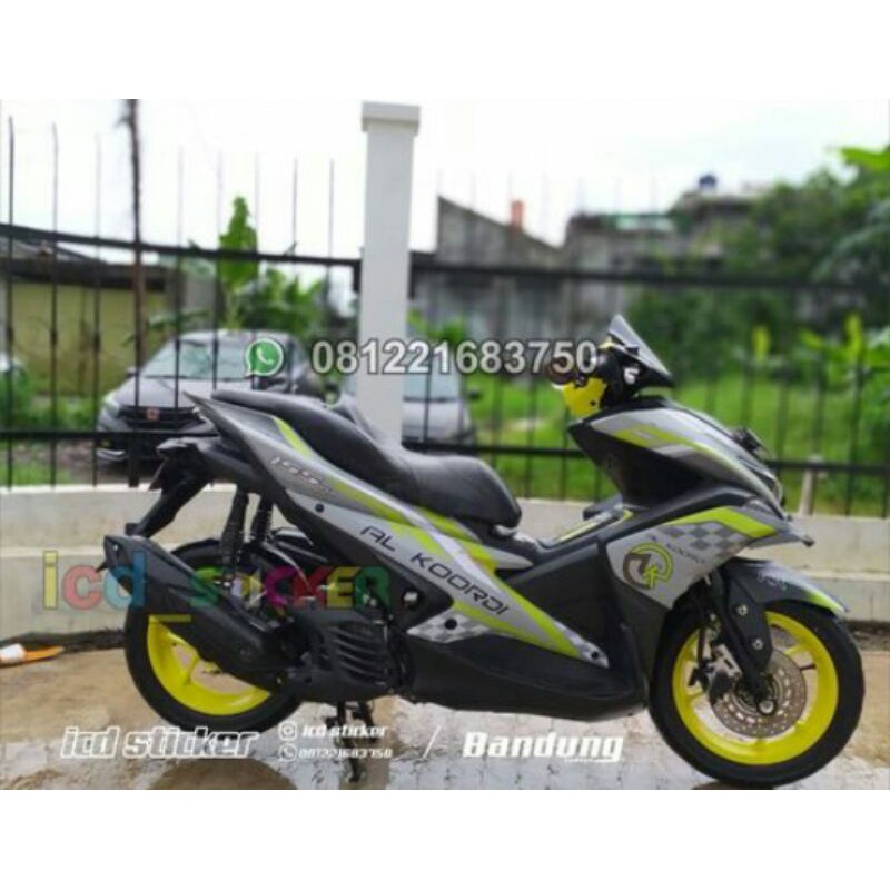 Jual decal yamaha aerox grey costum | Shopee Indonesia