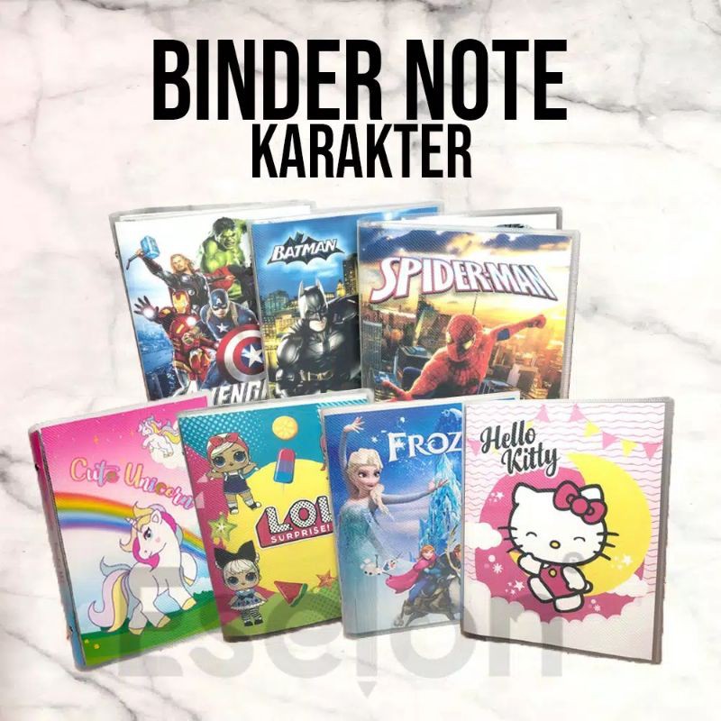 Jual Map binder / Map binder A5 karakter / Map binder fancy | Shopee ...