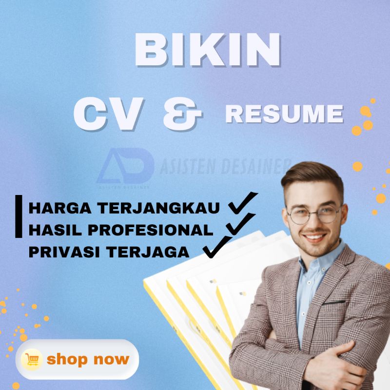 Jual Jasa Desain CV keren bagus murah | curriculum vitae | pendidikan ...