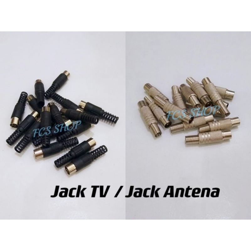 Jual Jack tv/jack antena/jak tv/jek tv model plastik dan stenlis ...