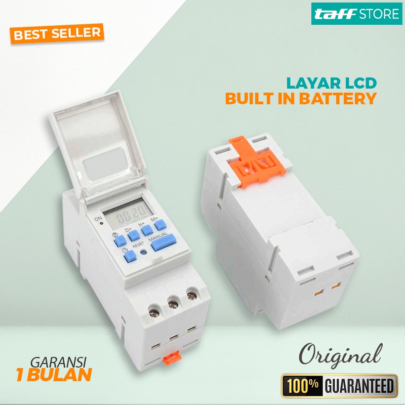 Timer Listrik Digital Programmable Switch Relay 16A 220V 2000W Taffware ...