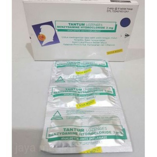 Jual Tantum Lozenges Permen Radang Tenggorokan 1 Strip Indonesia|Shopee ...