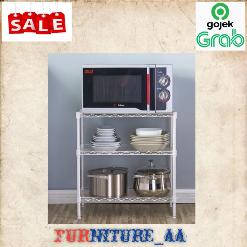 Jual Rak Susun Dapur Serbaguna 3/4/5 Tingkat KRISBOW putih Indonesia ...