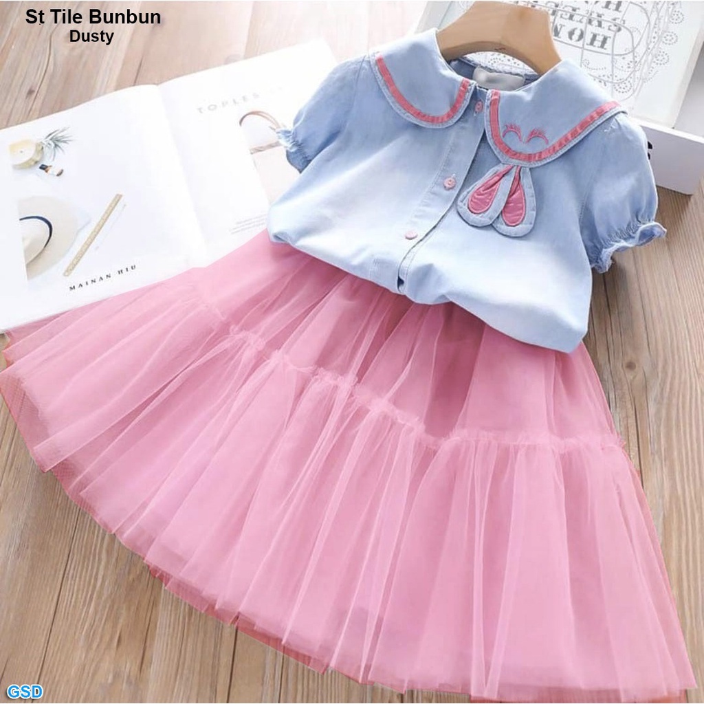 Jual TGO - Set Atasan dan Rok Anak Usia 3-5 Tahun Bahan Tutu/tile Super ...