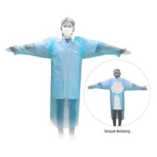 Jual Apron Medis Plastik Lengan Panjang / sejenis CPE Gown Onemed ...