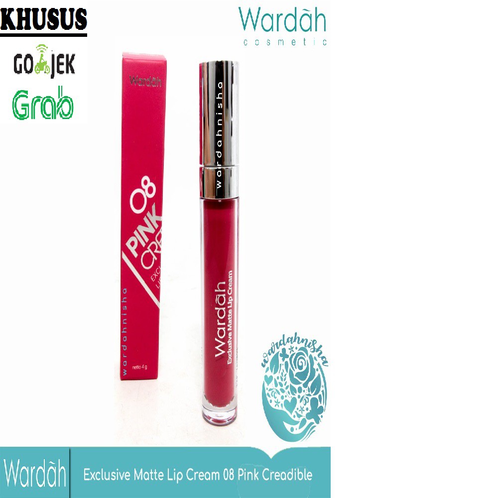 Jual GOJEK-GRAB Exclusive Matte Lip Cream Wardah - 08 (Pink Credible ...