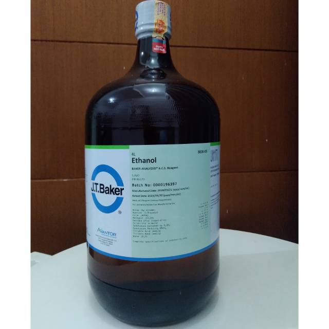Jual Ethanol Absolute 99,99% JT Baker 4 L | Shopee Indonesia