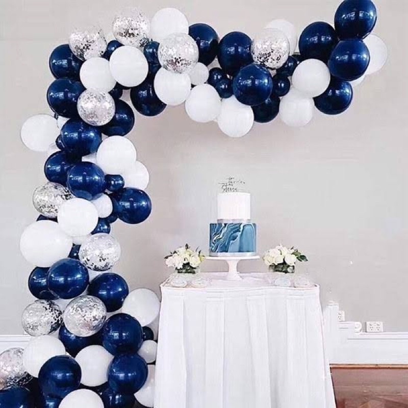 Jual PAket Set balon garland tema navy blue | Shopee Indonesia