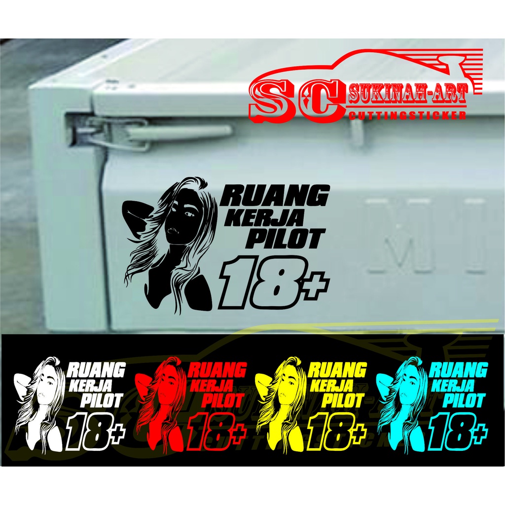 Jual Stiker mobil termurah[COD]ruang kerja pilot variasi stiker tulisan ...