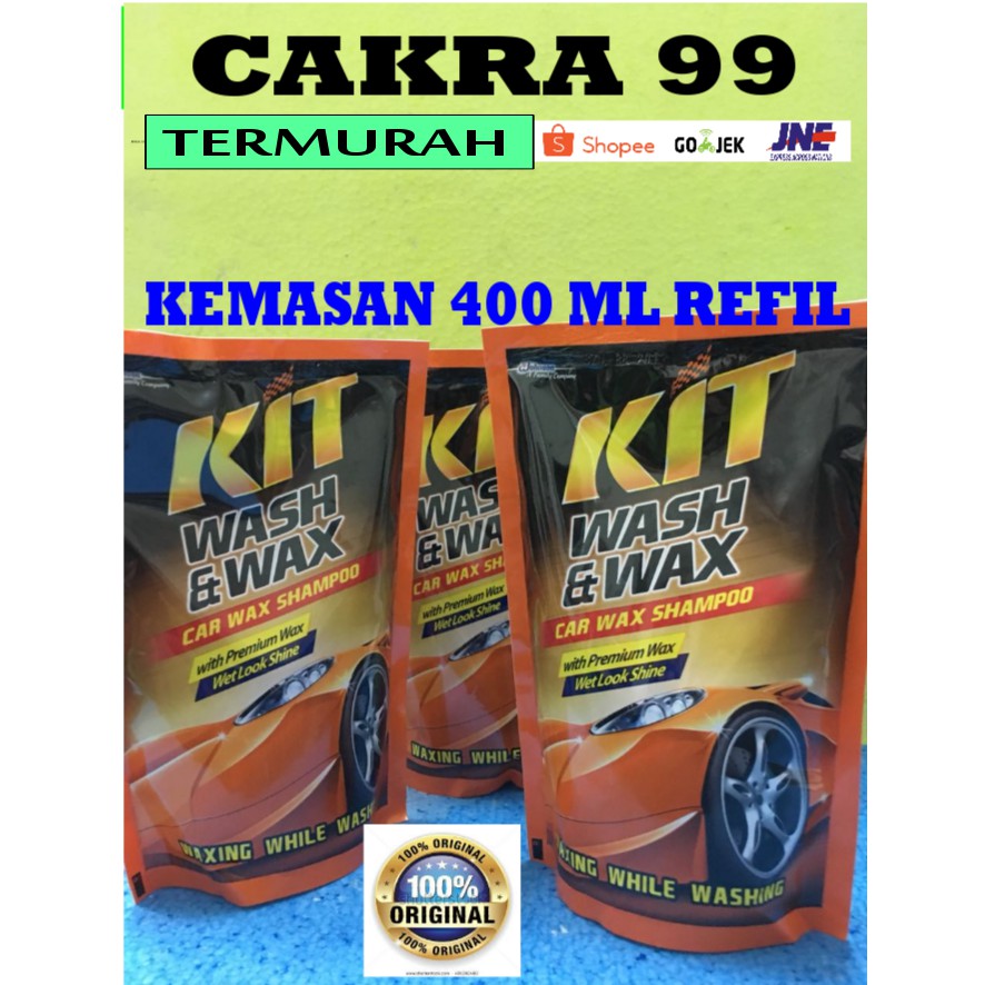 Jual KIT Wash N Wax Pouch shampoo sampo pengkilat Pelindung Cat Mobil ...