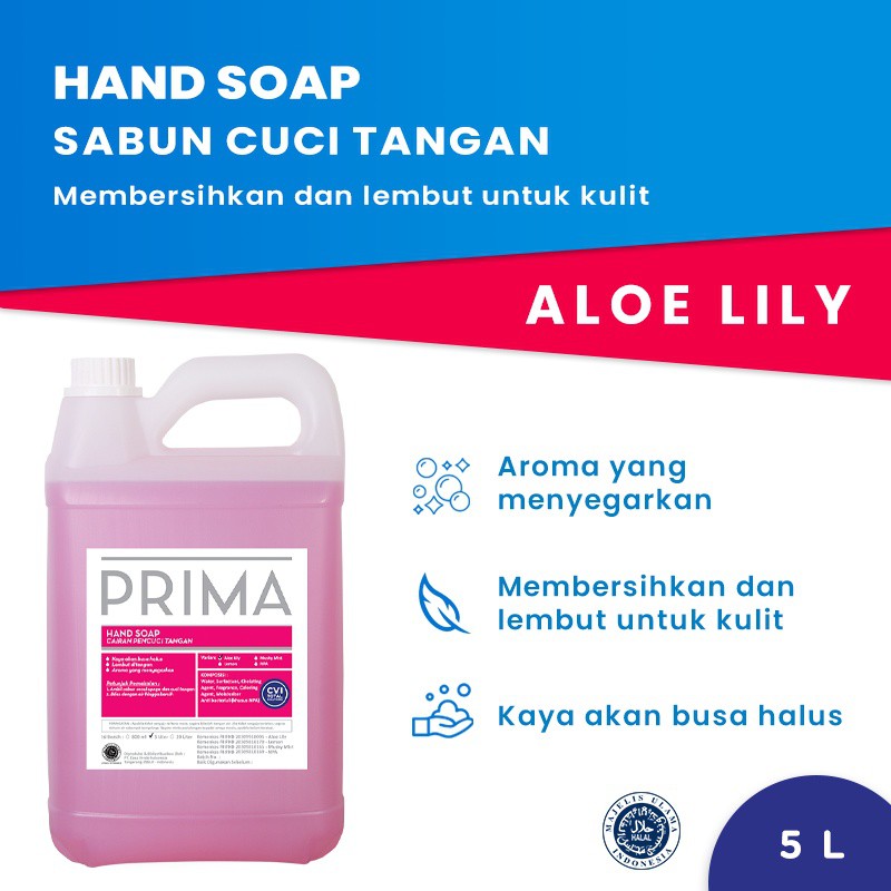 Jual PRIMA HAND SOAP 5LITER / SABUN CUCI TANGAN | Shopee Indonesia
