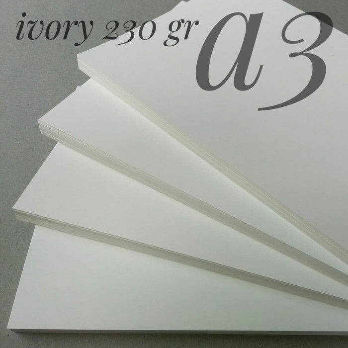 Jual Kertas Ivory 230 gsm Ukuran A3 / 29.7 cm X 42 cm | Shopee Indonesia