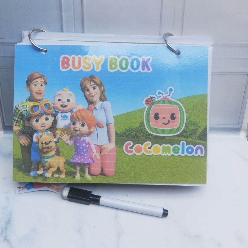 Jual Busy Books Activity Wipe and Clean Worksheet Cocomelon Learning ...