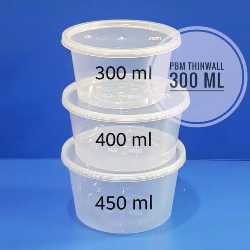 Jual Thinwall Cup 300ml THINWALL BOWL 300ml Tutup Anti Tumpah Mangkok ...