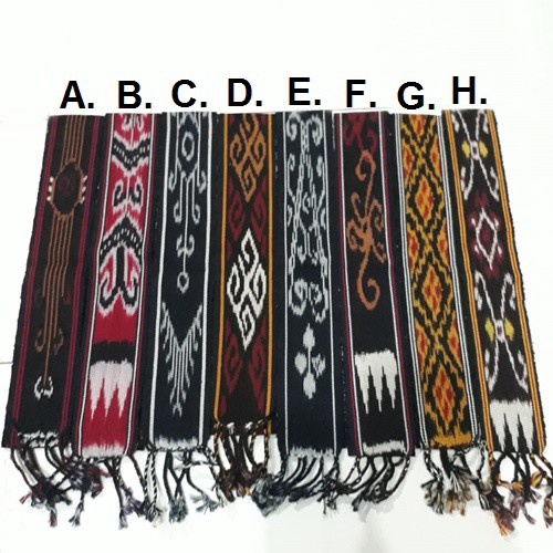 Ikat Kepala Tenun Murah | Syal Scarf Kain Tenun Motif Dayak, Toraja ...