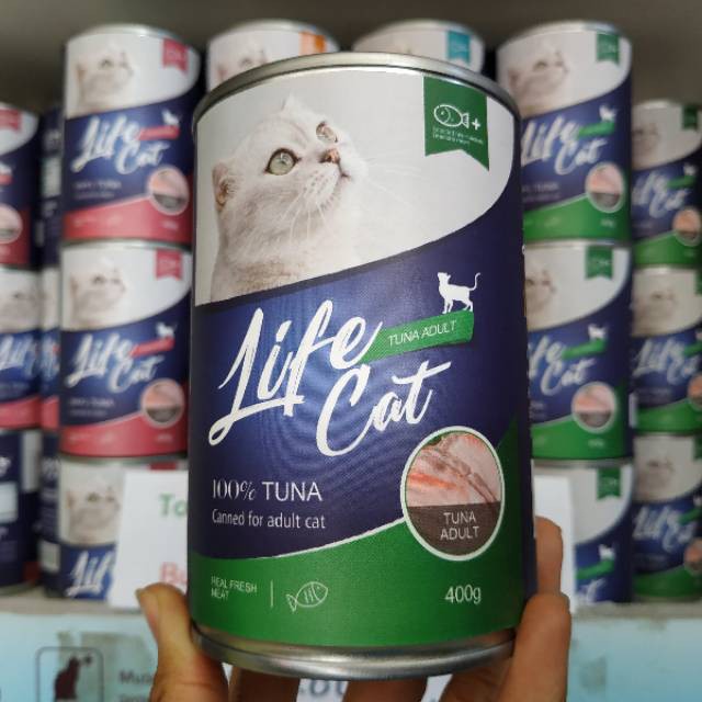 Jual Makanan kucing - LIFE CAT KALENG ADULT TUNA 400 GR | Shopee Indonesia