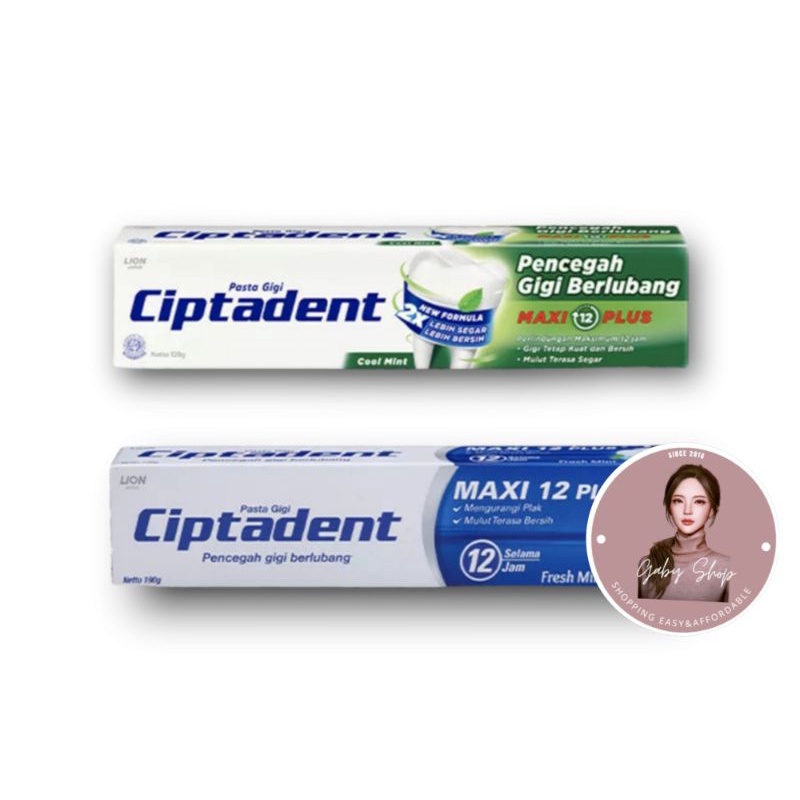 Jual CIPTADENT FRESH MINT/MAXI HERBAL/COOL MINT 75 GR/190 GR/225 GR ...