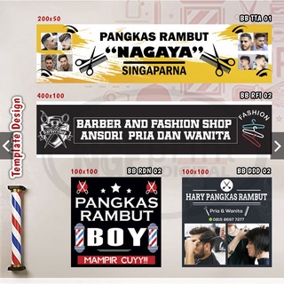 Jual Banner Potong Rambut / Banner Pangkas Rambut / Banner Barbershop ...
