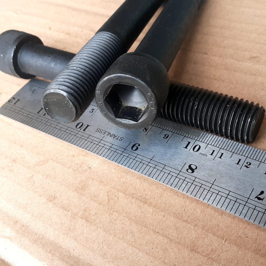 Jual BAUT L M16X120 BAJA M16 X 120 PANJANG 12CM 12 CM 16X120 KUNCI L14 HEX HEAD SOCKET SCREW 16 ...
