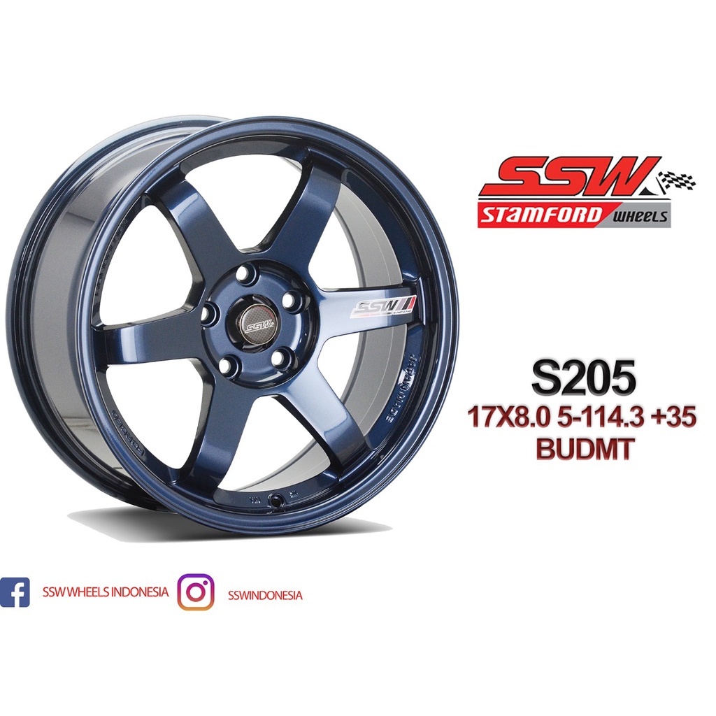 Jual Velg Mobil SSW S205 Ring17x8 PCD 5x114.3 Toko Surabaya | Shopee Indonesia