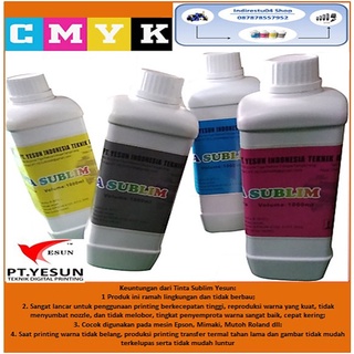 Jual Tinta Sublim / Tinta Sublimasi / Tinta Textile Yesun Type E - 1 ...