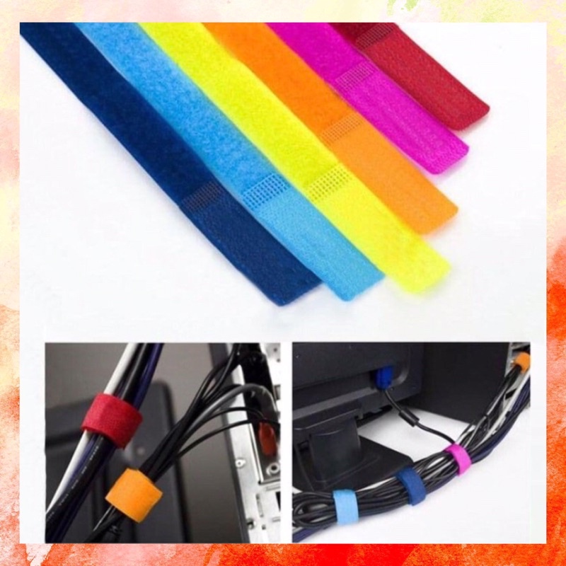 Jual TALI KABEL VELCRO STRAP PENGIKAT KABLE BINDER CABLE ORGANIZER ...