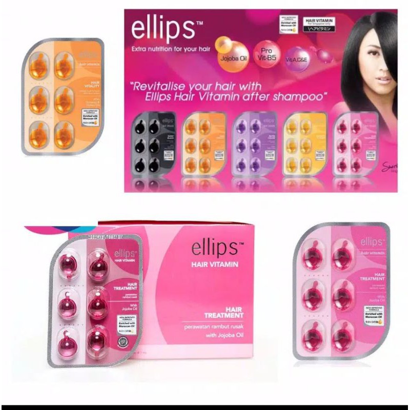 Jual ELLIPS HAIR VITAMIN BLISTER | Shopee Indonesia