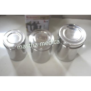 Jual Canister Set kom Tutup Set 3 Pcs Rosh Stainless Steel | Shopee ...