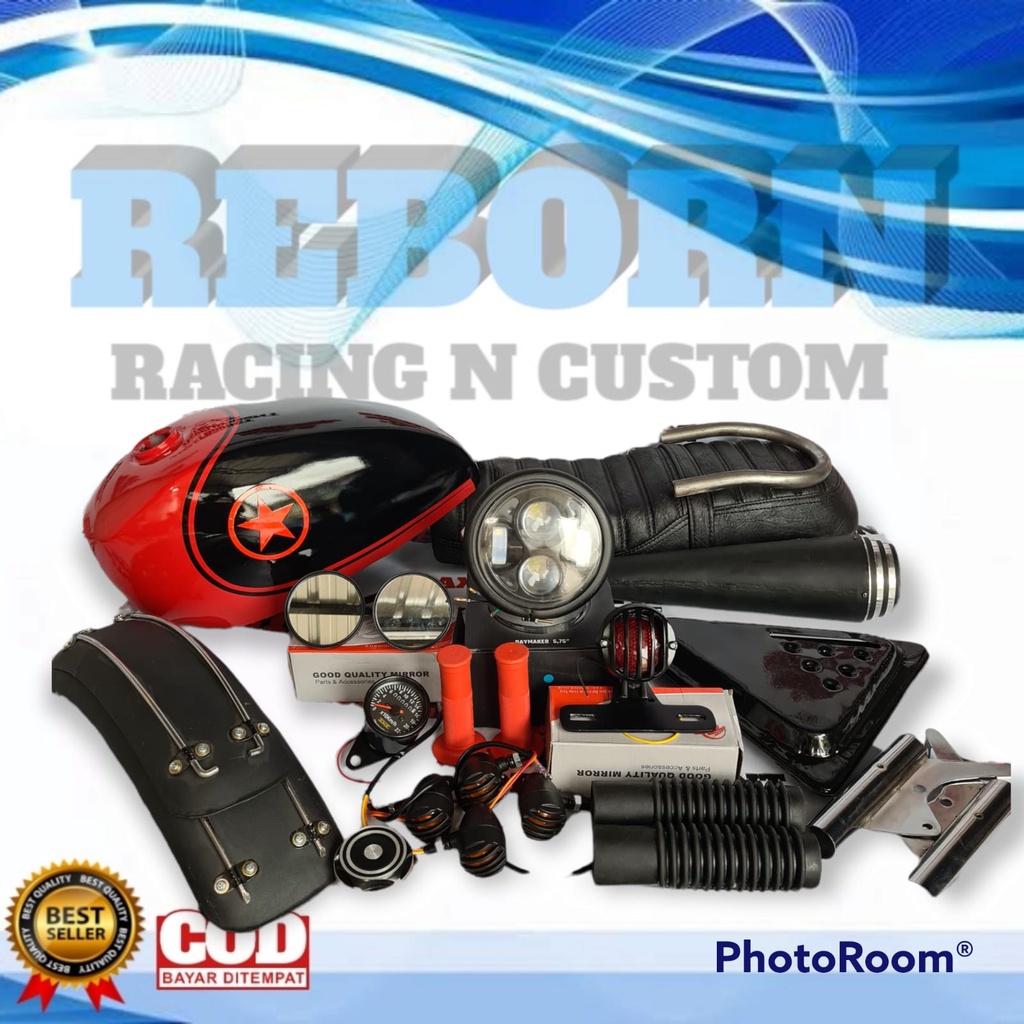 Jual BODY SET CUSTOM JAPSTYLE MOTOR KLASIK CLASSIC BODY CUSTOM THUNDER ...