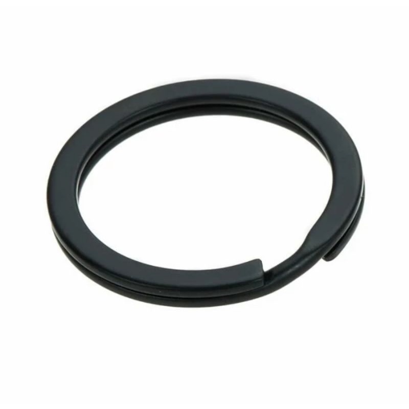 Jual Ring Gantungan Kunci Key Chain Flat Pipih Gepeng Hitam | Shopee ...