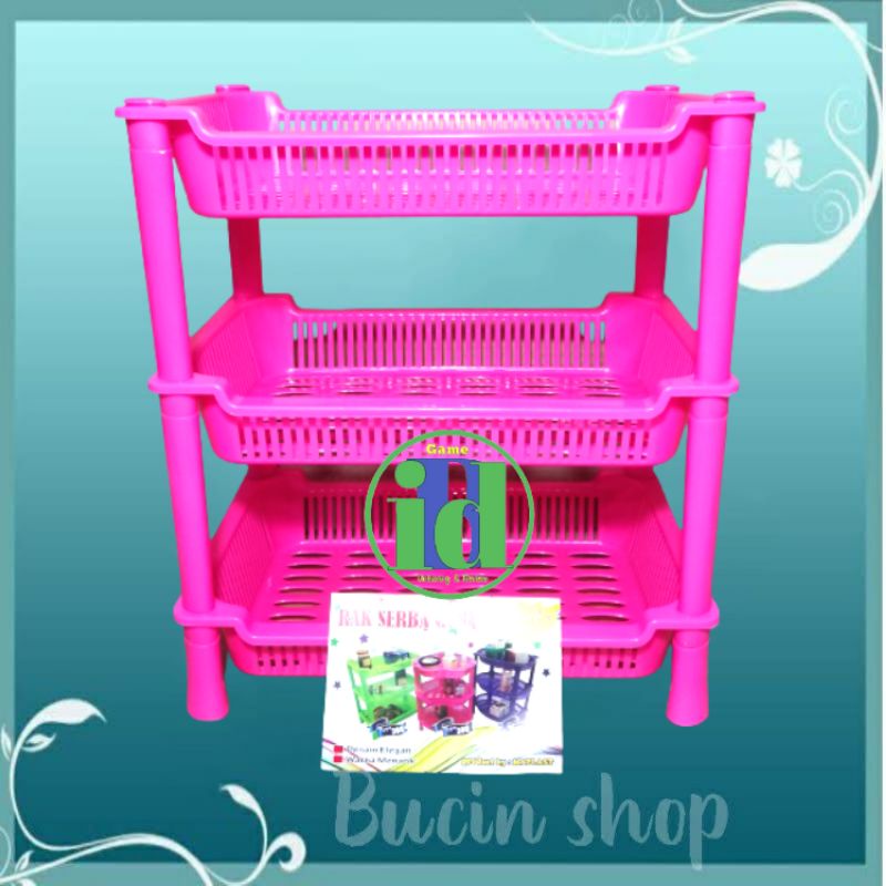 Jual Rak plastik mini serbaguna my plast segi ss 3 / Rak bumbu dapur ...