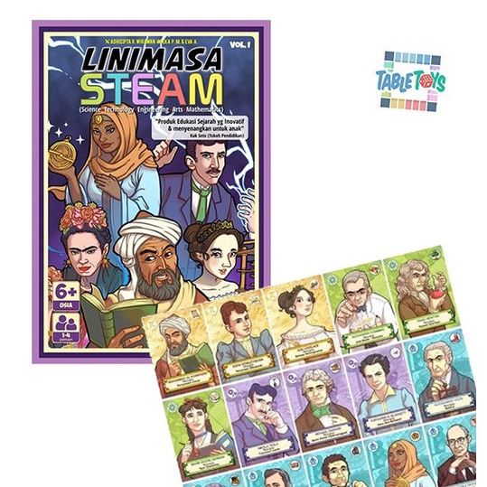 Jual Linimasa S.T.E.A.M Card Game Indonesia (Belajar Matematika, Sains ...