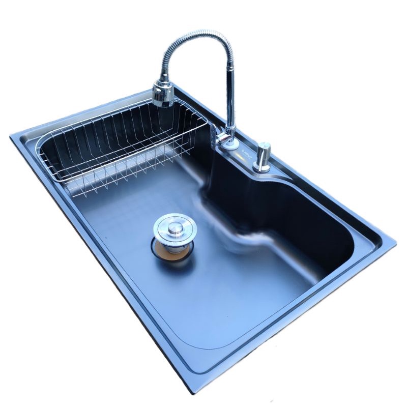 Jual sink stainless hitam bak cuci piring hitam tempat cuci piring ...