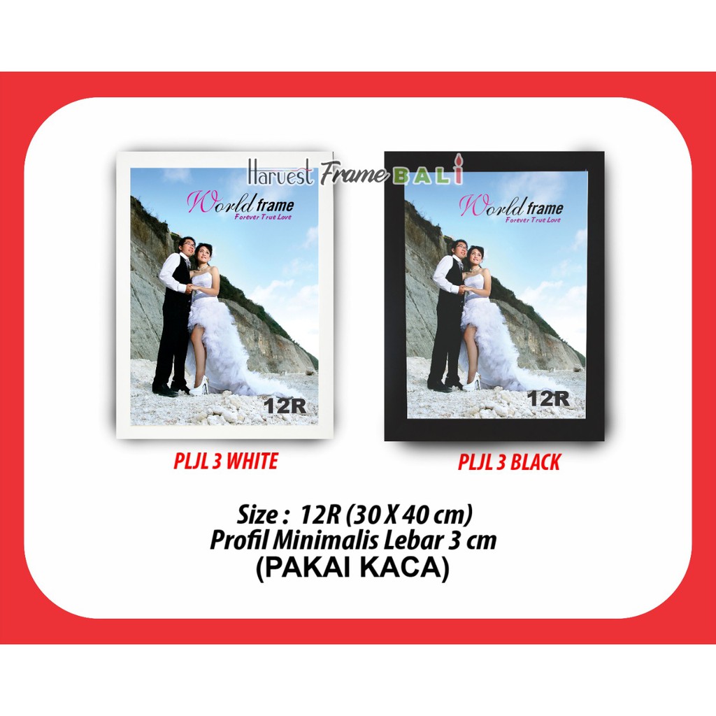 Jual 12R Frame Foto - Pigura Photo - Bingkai Minimalis PLJL 3 30x40 ...